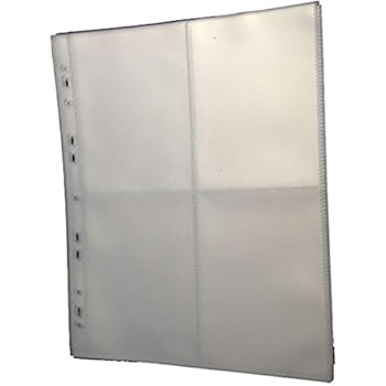 Postcard Storage Album Pages (4 Section) For Storing Postcards ...