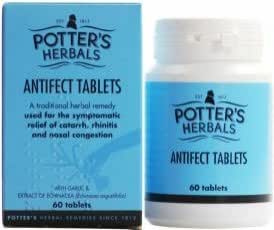 Potters Antifect Catarrh Rhinitis Nasal Congestion Tablets: Amazon.co ...