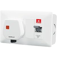Havells DBOXx MCB Protected Socket PVC Plastic Base Model (White ...