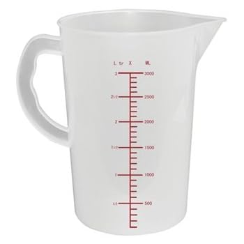 Winware Polypropylene Measuring Jug - 3 Litre Capacity (Dishwasher and ...