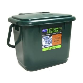 Large Compost Caddy - Green - for Food Waste Recycling (23 Litre) - 23L ...