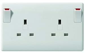 Single To Double Socket Converter: Amazon.co.uk: Electronics