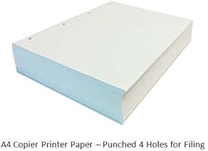 OfficeForce Plain White A4 Printer Paper with 4 Holes Punched 80gsm x 1 ...