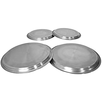 4pc STAINLESS STEEL GAS ELECTRIC COOKER OVEN HOB BURNER COVERS RINGS ...