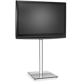 Cavus - FM100/60S - DESIGN TV STÄNDER - Ø 53cm Standfuß Rund Edelstahl ...