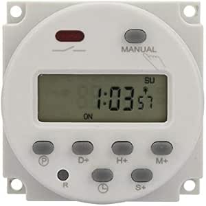 Mini programmierbarer Timer-Schalter, 1 Sekunde bis 168 Stunden, elektronische automatische ...