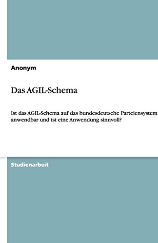 Das AGIL-Schema: Ist das AGIL-Schema auf das bundesdeutsche ...