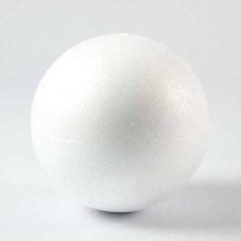 Styropor Solid Spheres Styrofoam Polystyrene Balls Pack of 5 (10cm ...