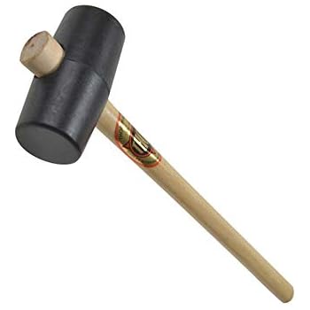 15lb Heavy Duty Paving Maul - Rubber Head Mallet/Hammer, Hardwood Shaft ...