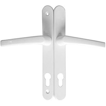 Upvc Door Handle 200mm Screw Fixings 2 Hole Fix 92pz - White: Amazon.co.uk: DIY & Tools