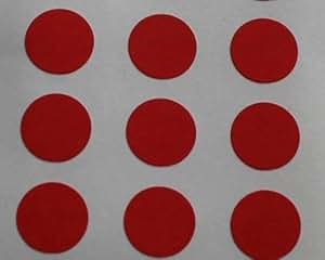 150 Labels, 10mm Diameter Round Circles, Red, Self-Adhesive Stickers ...