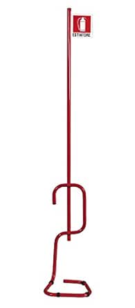 Floor-standing Fire Extinguisher Holder with Pole and Sign: Amazon.co ...