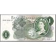 1970 Bank of England Note £1 British One-pound Uncirculated Banknote ...