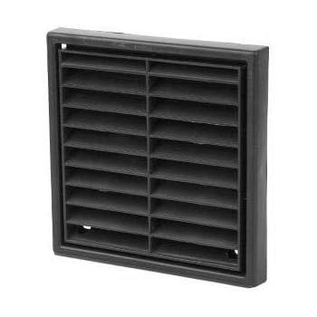 Extractor Fan Wall Soffit Black Fixed Louvre Grill Grille Ventilation 4 ...