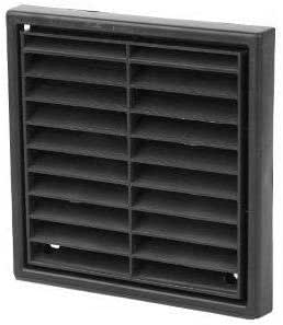 Extractor Fan Wall Soffit Black Fixed Louvre Grill Grille Ventilation 4 ...