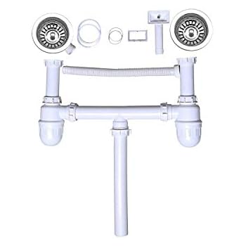 McAlpine SSK2 Double Bowl Space Saver Kit, White: Amazon.co.uk: DIY & Tools