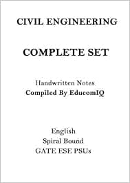 Buy Complete Set Civil Engineering Handwritten Notes in English for ESE ...