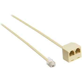 RJ11 Double Modular Adaptor Plug ADSL Splitter Socket: Amazon.co.uk ...