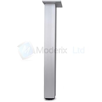 1 x 710mm Adjustable Square Alu Breakfast Bar Worktop Support Table Leg ...