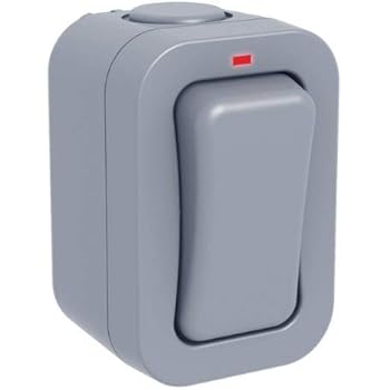 1 Gang 2 Way IP55 Weatherproof 20 Amp Outdoor Light Switch: Amazon.co ...