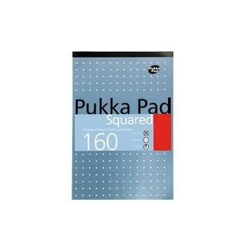 A4 5mm Squared Ruled Pads 80GSM 160 Pages (Single): Amazon.co.uk ...
