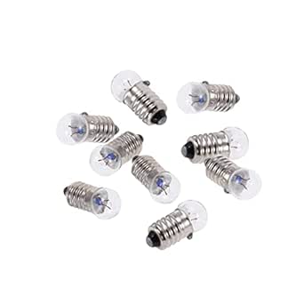 VILLCASE 10PCS E10 Light Bulbs, 2. 5V 0. 3A Mini Small Bulb Lamp ...