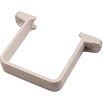 Downpipe Bracket 65mm Square Pipe White x 2: Amazon.co.uk: DIY & Tools