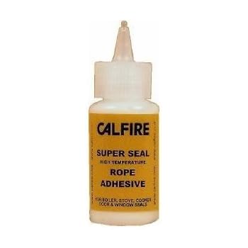Calfire Super Seal High Temperature Stove Rope Glue Adhesive: Amazon.co ...