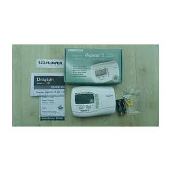 Drayton DIGISTAT +2 22084 24 Hour PROGRAMMABLE Room Thermostat: Amazon ...