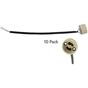 10 GU10 Lamp Holder Base New Regulation Bulb Connector 240v GU10 Mains ...