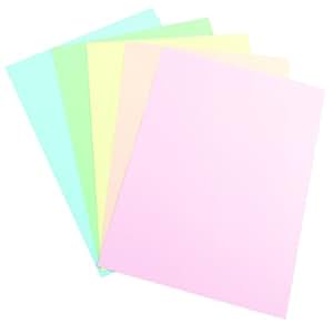 A4 Pastel Paper Assorted Colors 100 Sheets (80gsm): Amazon.co.uk ...