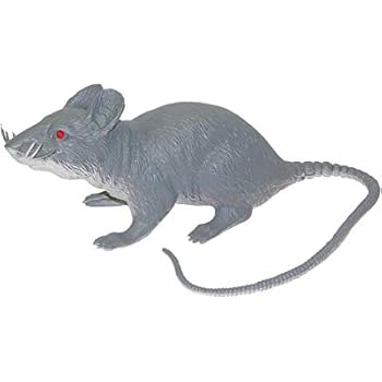 13cm Rubber Stretchy Rat With Long Tail - Halloween - Novelty Toys ...