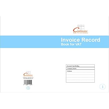 Invoice Record Book for Vat (A4) - Account Book V001: Amazon.co.uk ...