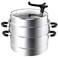 Meyer Stainless Steel 3 Level Multi Steamer for Vegetables Cooking ...