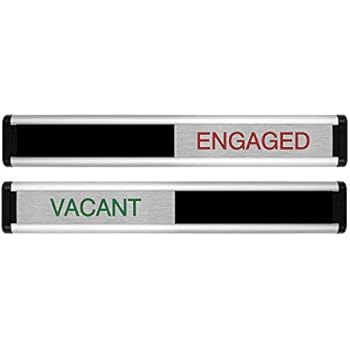Sliding Door Signs - Entry Control - Engaged (RED) / Vacant (Green ...