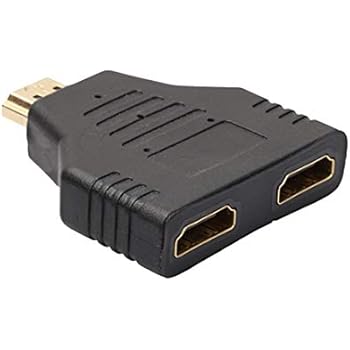 Adaptateur Câble HDMI Mâle vers Double HDMI Femelle 2 Entrées 1 Sortie ...