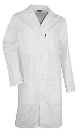LMA Weißer Kittel für Chemieunterricht, für Studierende und Schüler ...