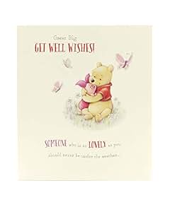Get Well Card - Get Well Soon Card - Winnie the Pooh Card, Piglet ...