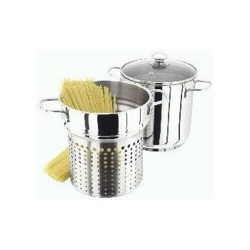 Stainless Steel Spaghetti Pasta Pot Pan Set Stockpot Strainer Induction ...