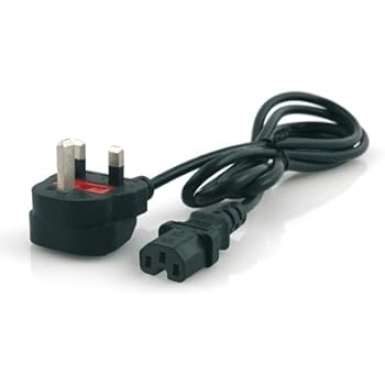 electrosmart 1m Black C15 Kettle Power Cable with Notch: Amazon.co.uk ...