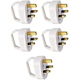 Pack of 3 Easy Pull 13A Plug Tops With A Handle For Assistance With ...