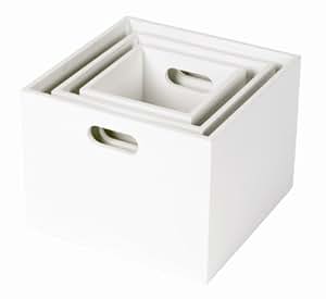 Branching Out White Wooden Nesting Storage Boxes: Amazon.co.uk: Kitchen ...