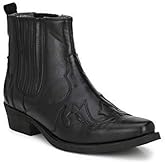 Buy Delize Men's Black Chelsea High Ankle Boots at Amazon.in