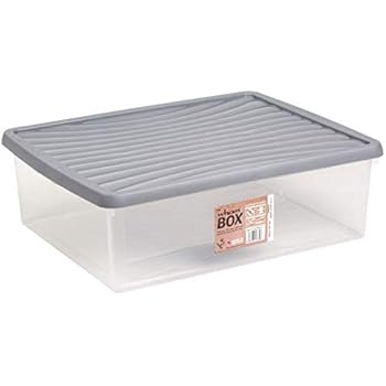23.5 litre Wham A3 Paper or Card Craft Plastic Storage Box With Lid ...