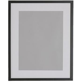 RIBBA Frame, black, Size 40x50 cm, The mount enhances the picture and ...