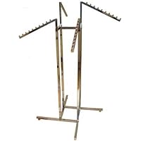 4-Way Clothes Rail All SLOPING WATERFALL Fashion Shopfitting Garment ...