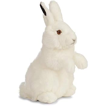 Living Nature Soft Toy - Plush Arctic Hare, White (30cm): Amazon.co.uk ...