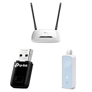 TP-Link TL-WR841N 300Mbps Wireless N Cable & WiFi Dongle 300 Mbps Mini Wireless Network USB Wi ...