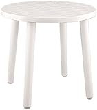 NEW ProGARDEN ROUND WHITE PLASTIC GARDEN PATIO TABLE PARASOL HOLDER ...