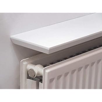 White Rounded Radiator Shelf 900x150x18mm (36x6 inc): Amazon.co.uk ...